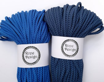 8 Mm Cotton Braided Rope 10 Meters Massiv Braided Rope Soft - Etsy