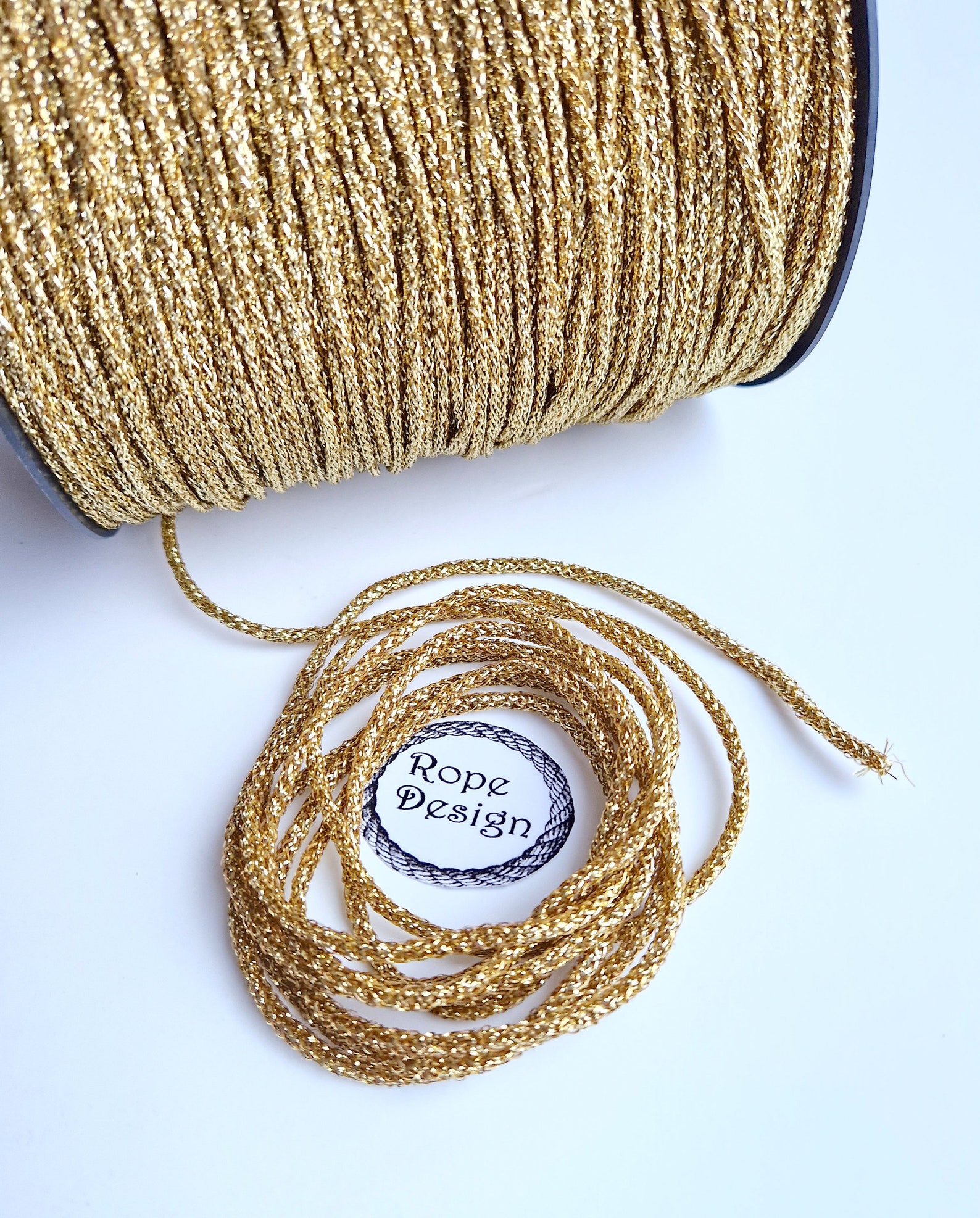 Sparkling Macrame Cord Shiny Polyester Cord Diameter 3 Mm - Etsy