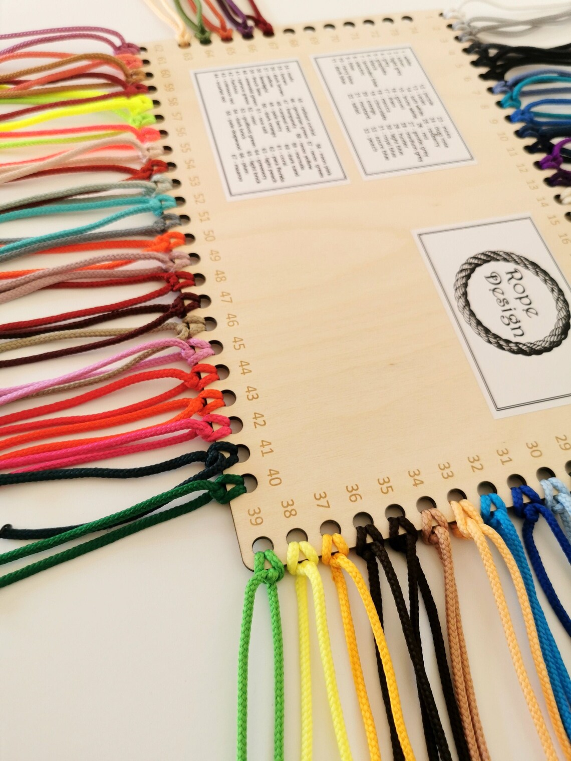 Sample Card Braided 2 Mm Rope Rope Examples Color Card - Etsy Hong Kong