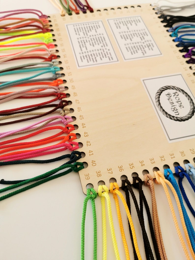 Sample Card Braided 2 Mm Rope Rope Examples Color Card | Etsy