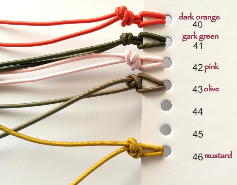 Round Elastic 1 Mm Cord String Jewelry Cord Elastic Cord - Etsy