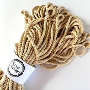 Macrame COTTON Rope, Twisted Cotton Rope, Craft Project, Cotton Twisted ...
