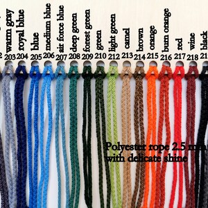 Macrame Shiny Cord 2.5 Mm Polyester Cord Macrame Supplies - Etsy