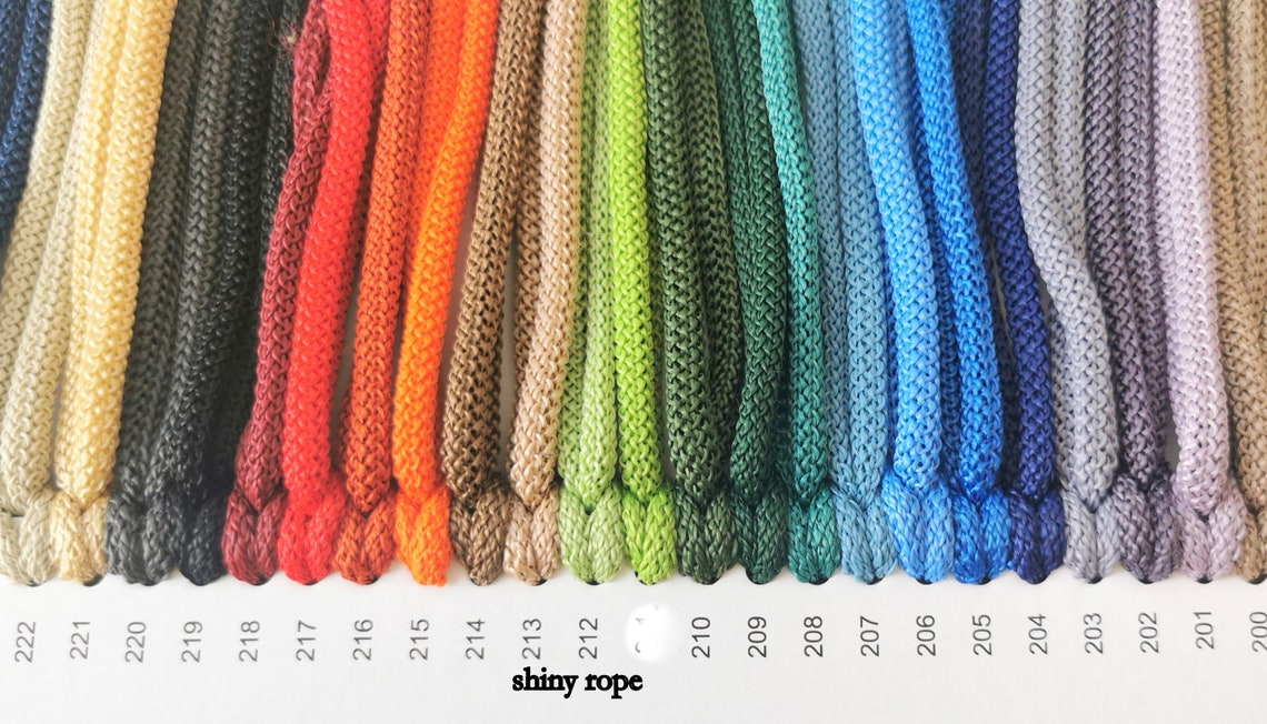 Macrame Shiny Cord 2.5 Mm Polyester Cord Macrame Supplies | Etsy