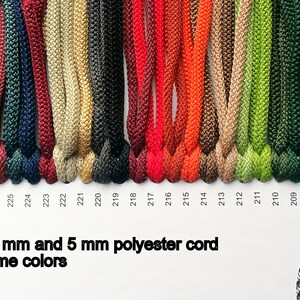 Sample Card Rope Examples Color Card Macrame Cord - Etsy Canada