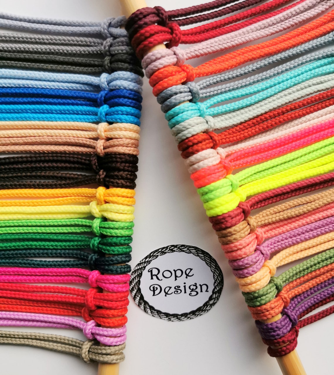 Sample Card Braided 2 Mm Rope Rope Examples Color Card - Etsy