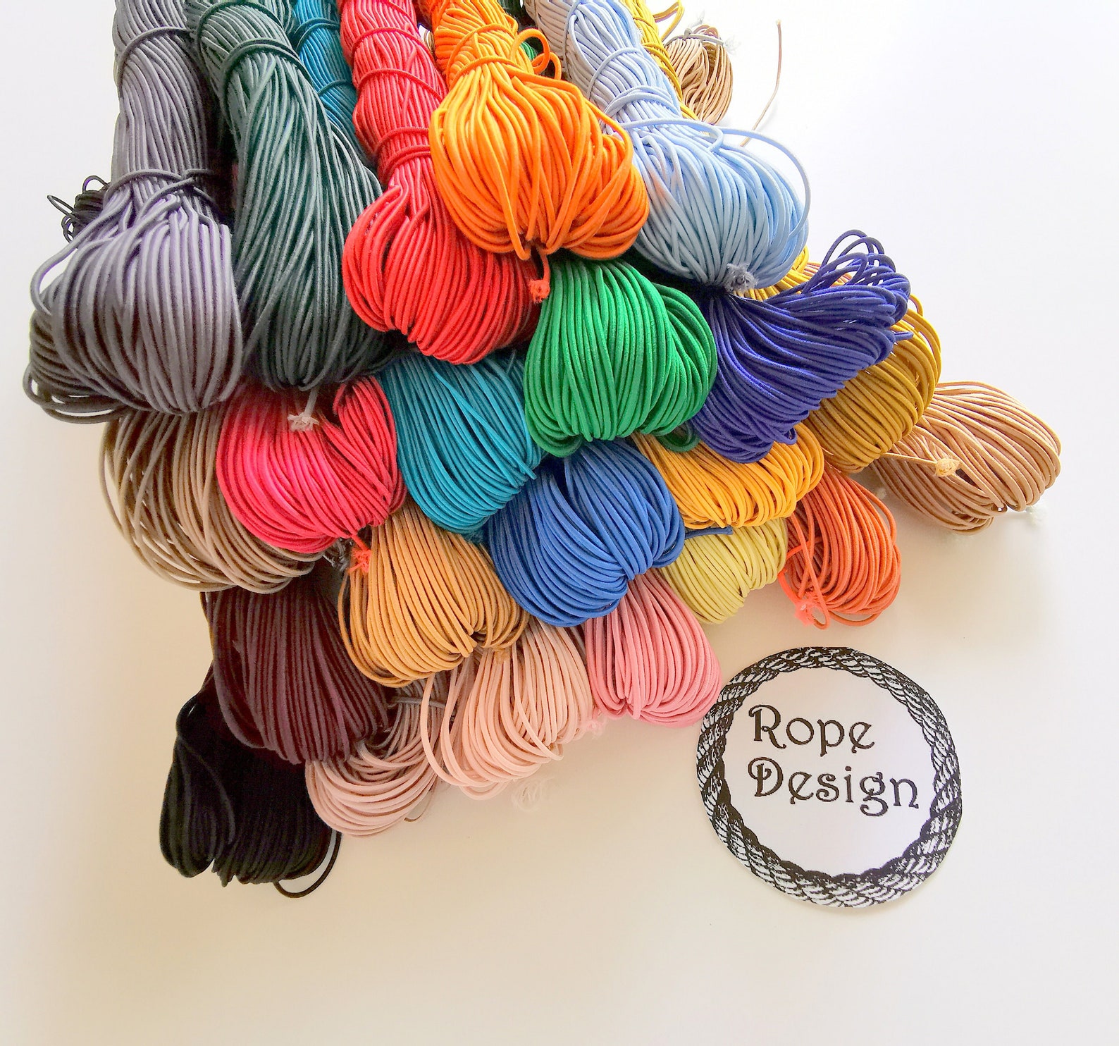 Round Elastic 1 Mm Cord String Jewelry Cord Elastic Cord - Etsy