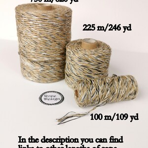 Twisted Jute Cord, 2.5mm/0.09 Yd Twisted Cord, 750m/820yd, Craft ...