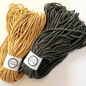 Polyester Rope, Macrame 5 Mm Cord, 100m/109yards, Braided Nylon Rope ...
