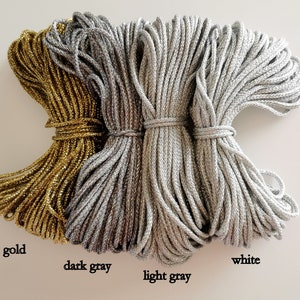 Sparkling Macrame Cord Shiny Polyester Cord Diameter 3 Mm - Etsy