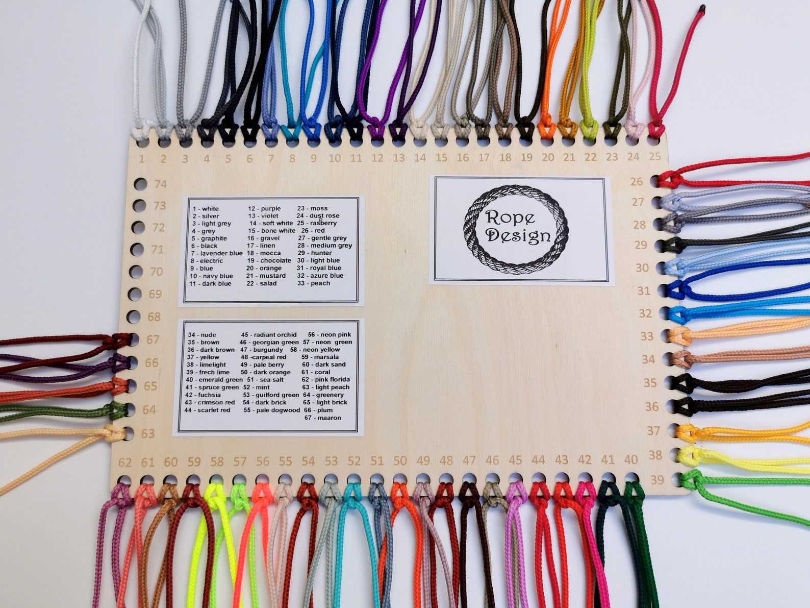 Sample Card Braided 2 Mm Rope Rope Examples Color Card - Etsy Hong Kong