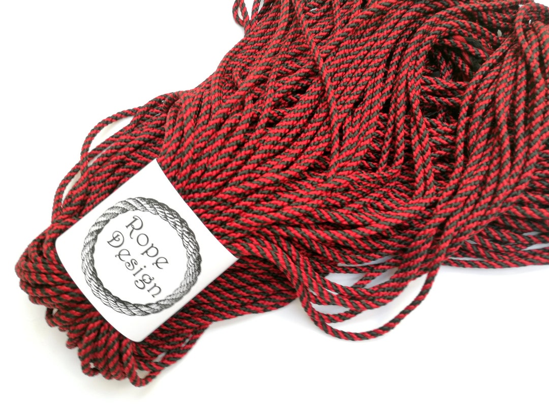 5mm Polyester Rope, Mix Colors, Textile Cord 100 M/109 Y, Nylon Macrame ...