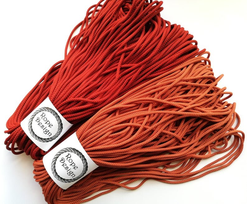 Macrame nylon cord 5 mm 100m/109yards Colored polyester | Etsy