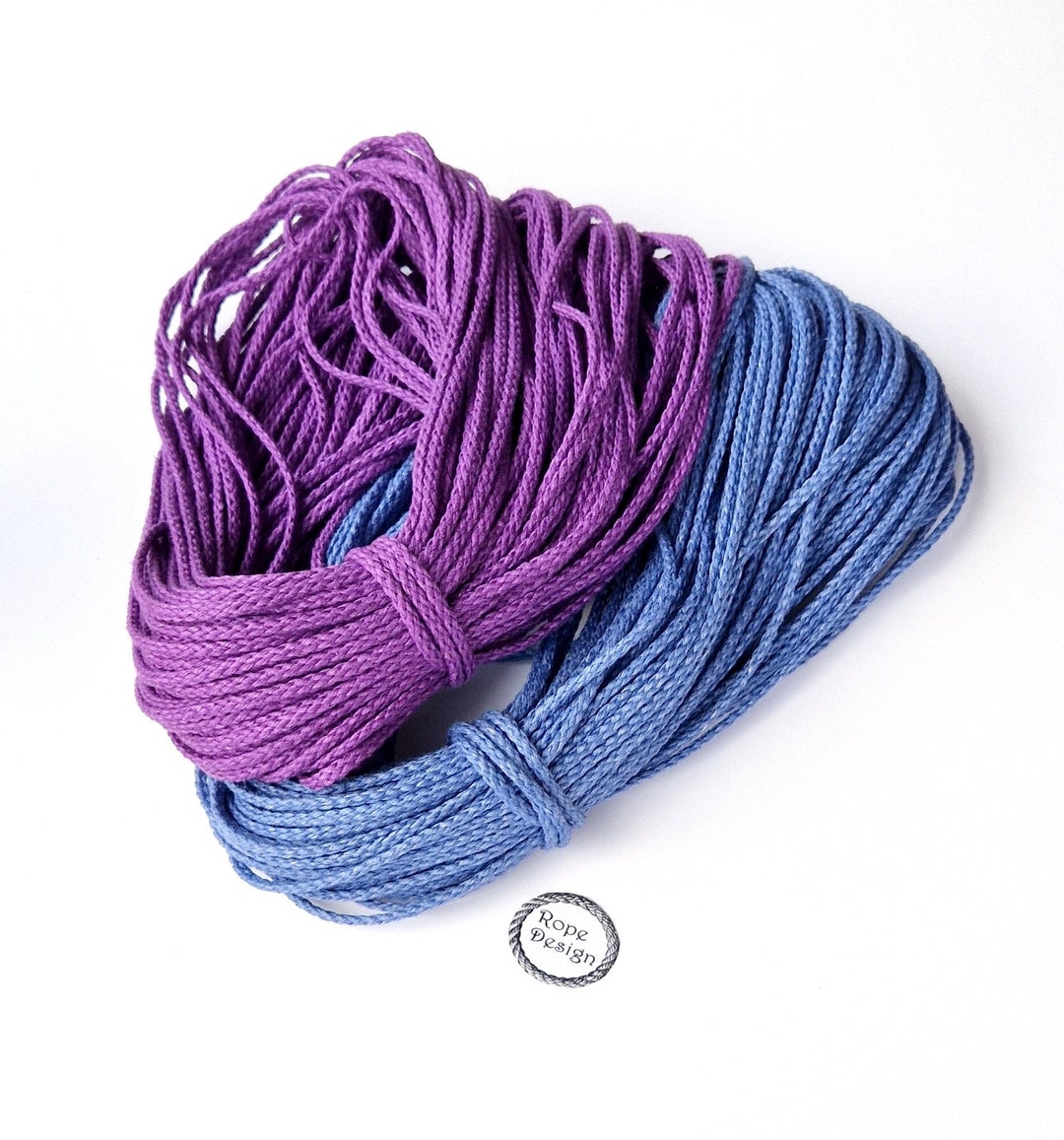 Braided Linen Rope for Handmade Natural and Bright Colors, Diameter 5 ...