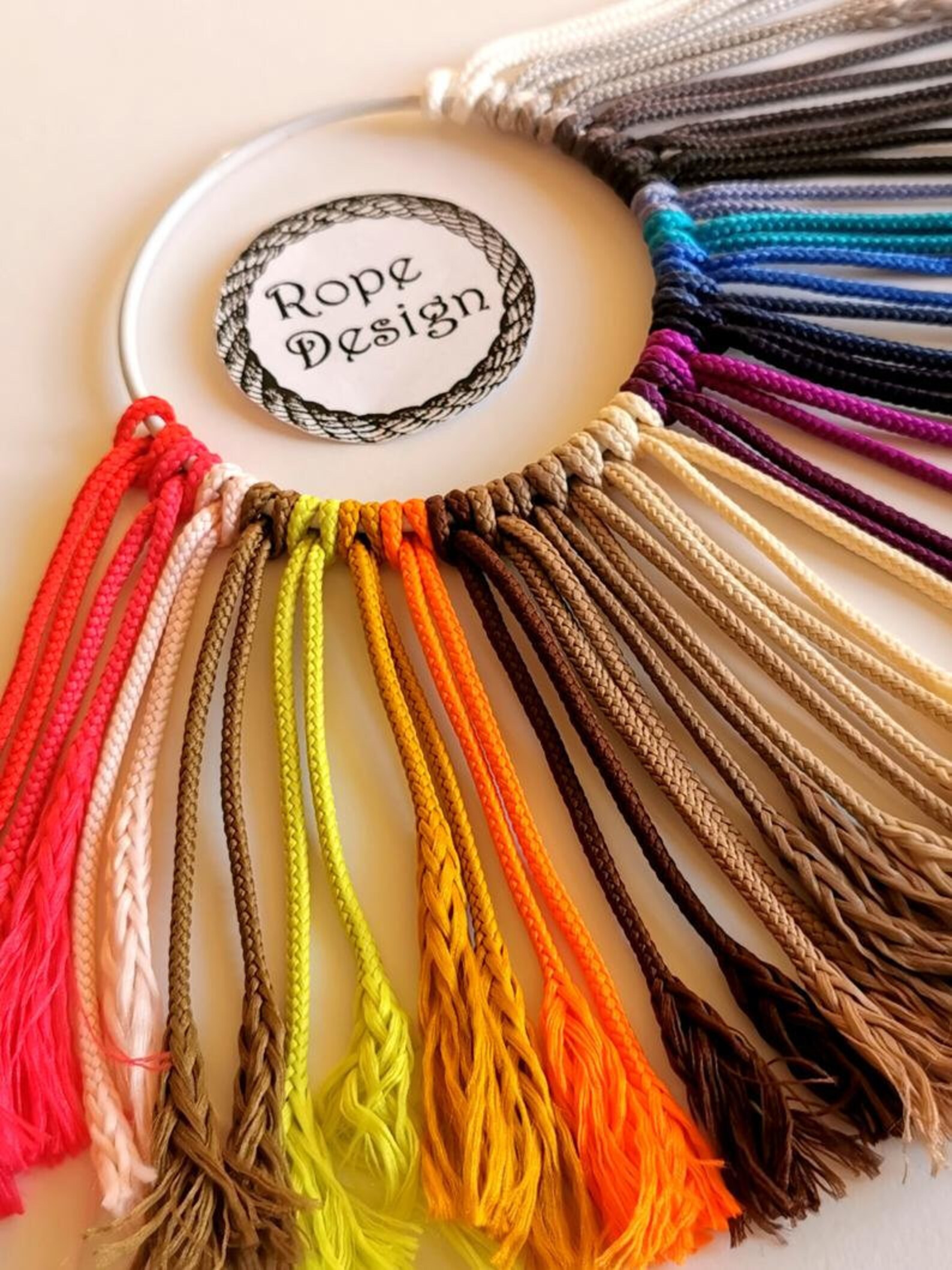Sample Card Braided 2 Mm Rope Rope Examples Color Card | Etsy
