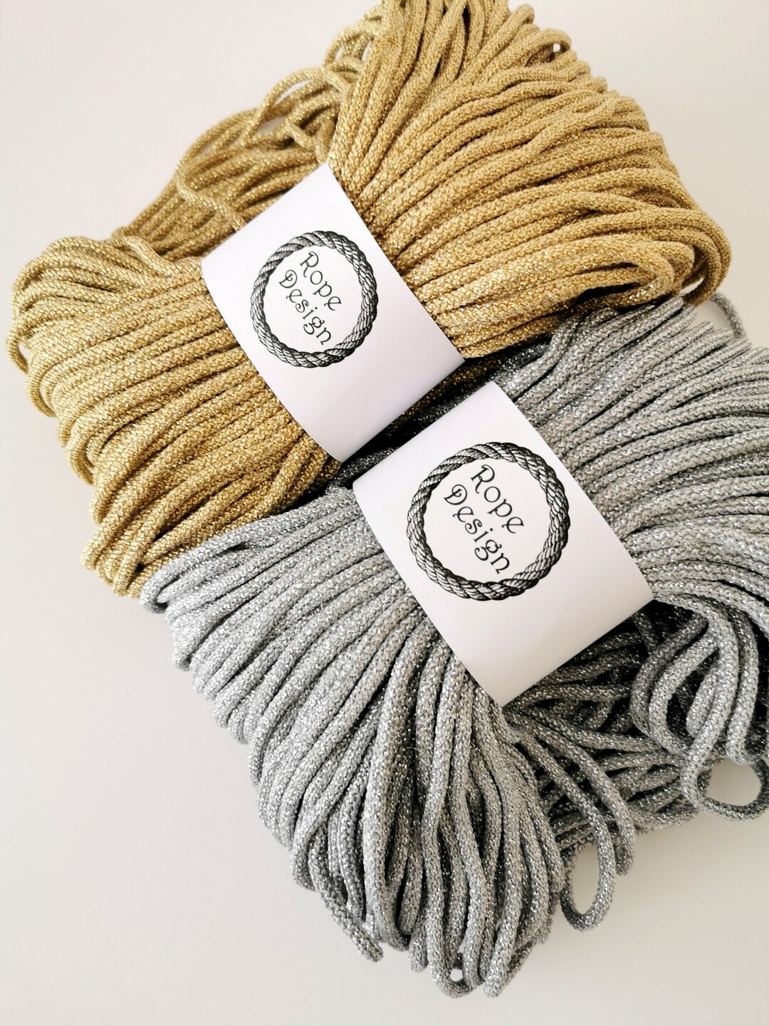 Rope With Metallic Threads lurex Shiny Polyester Rope - Etsy