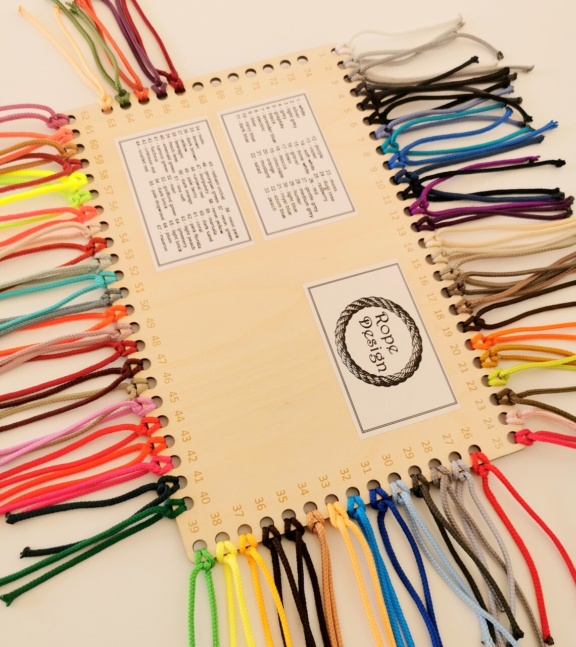 Sample Card Braided 2 Mm Rope Rope Examples Color Card - Etsy Hong Kong