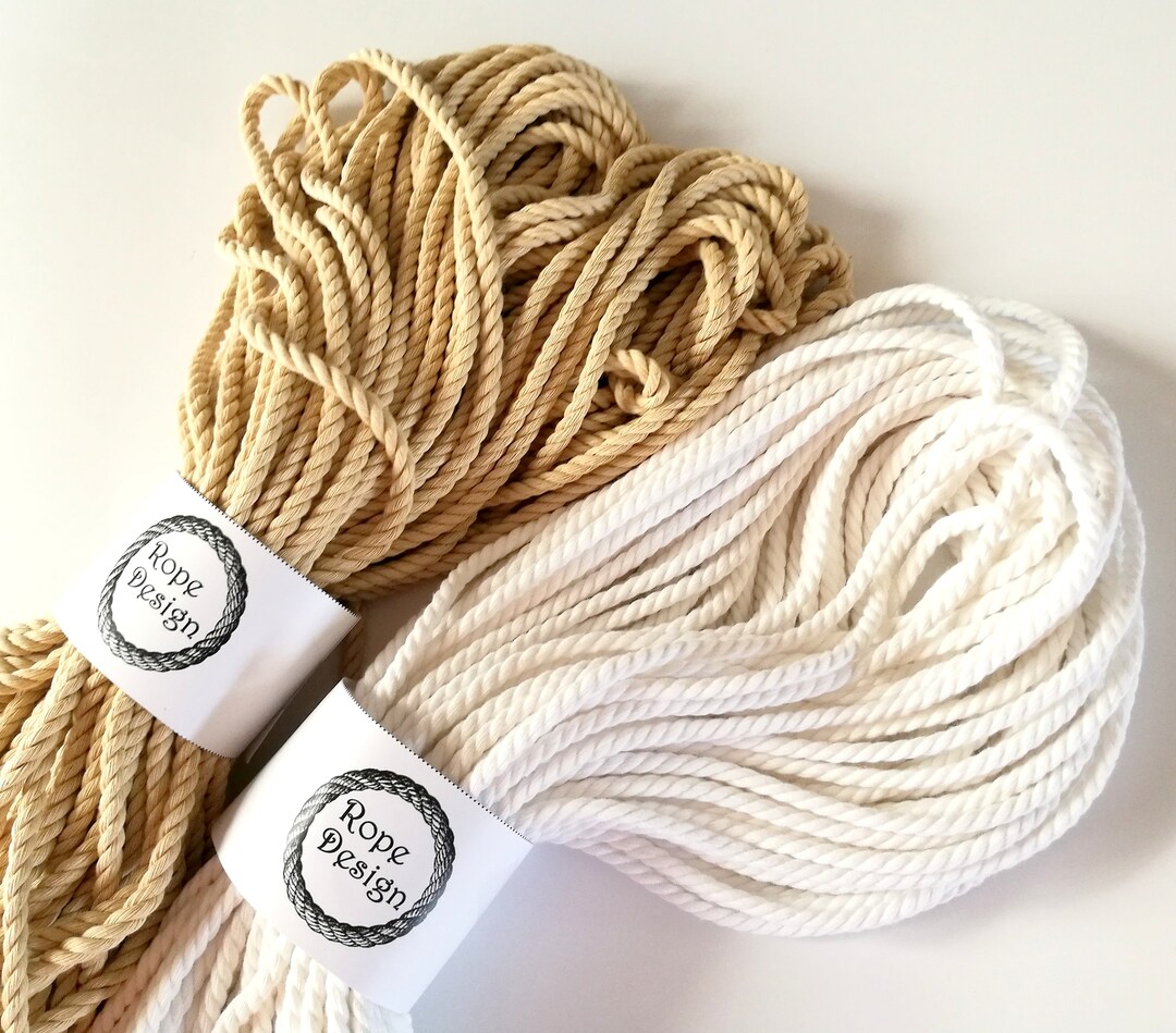Macrame COTTON Rope, Twisted Cotton Rope, Craft Project, Cotton Twisted ...