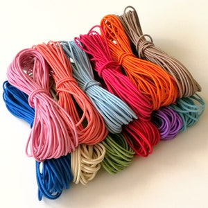 Round Stretch 3 Mm Cord String Jewelry Cord Elastic Cord - Etsy
