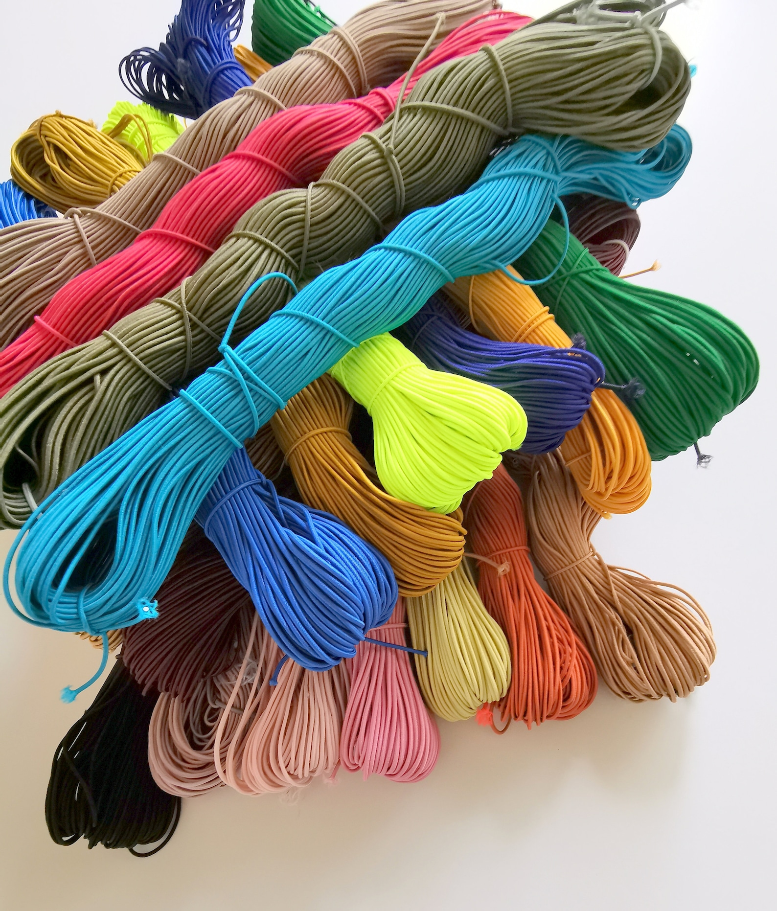 Round Elastic 1 Mm Cord String Jewelry Cord Elastic Cord - Etsy