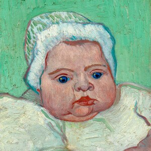 Van Gogh Baby Marcelle Roulin 1888 Art Print Canvas - Etsy