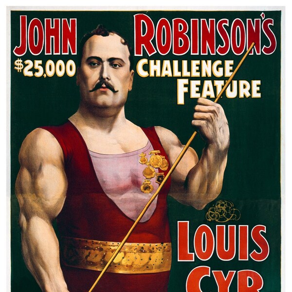Louis Cyr Print - Etsy