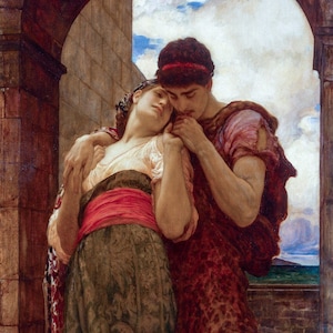 Frederic Leighton Wedded 1882 Art Print Canvas Print - Etsy