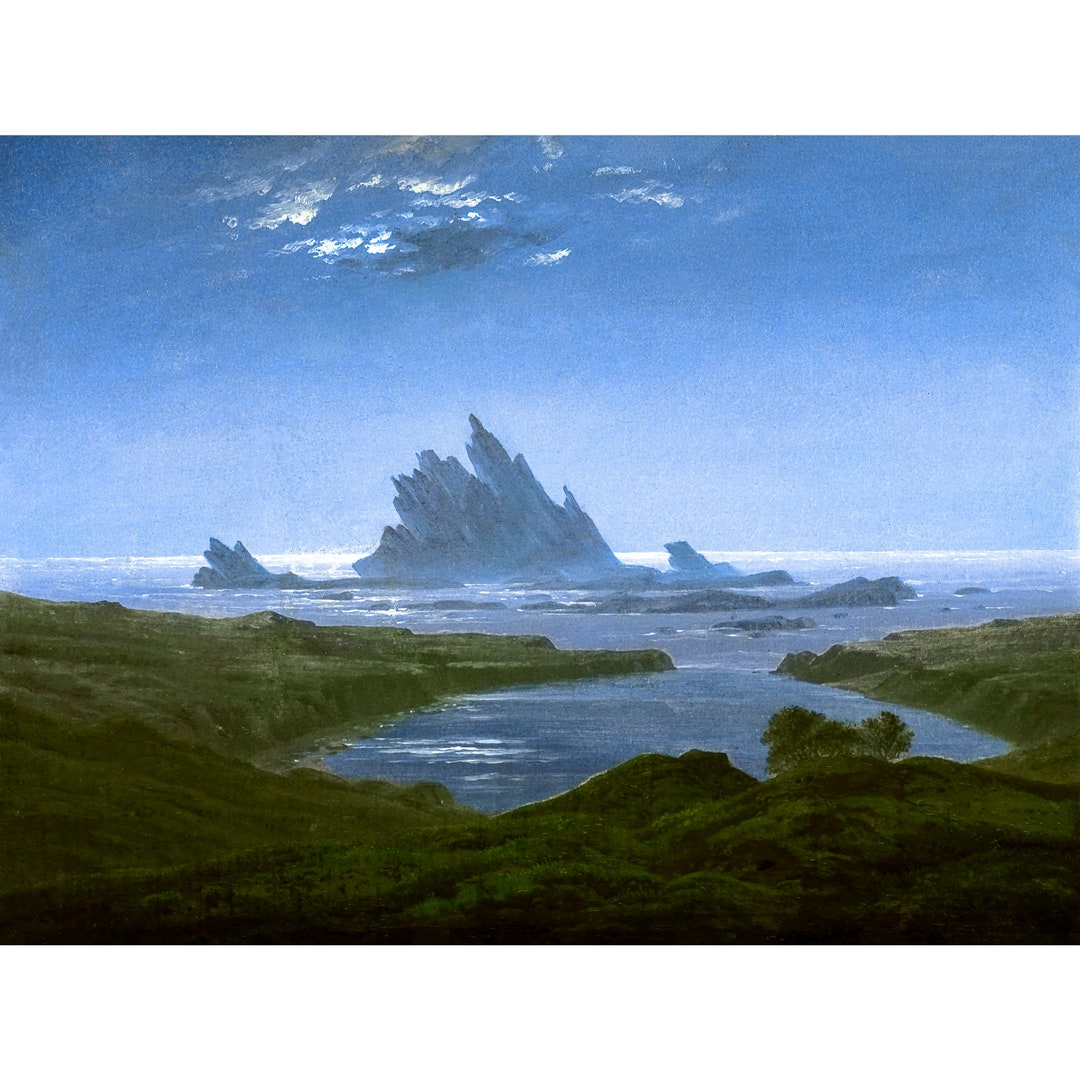 Caspar David Friedrich, Reefs by the Seashore, Felsenriff Am ...
