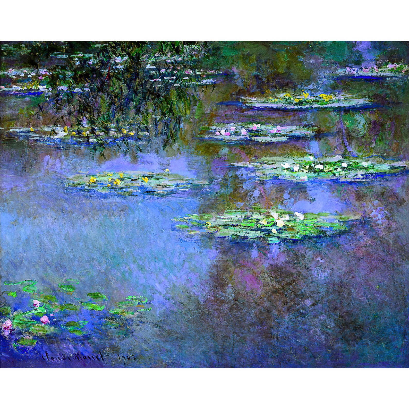 Claude Monet, Water Lilies, 1903 | Art Print | Canvas Print | Fine Art ...