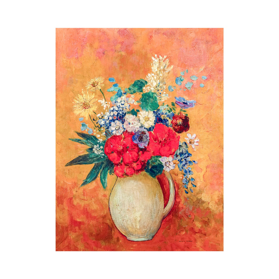 Odilon Redon, Flowers, Fleurs | Art Print | Canvas Print | Fine Art ...