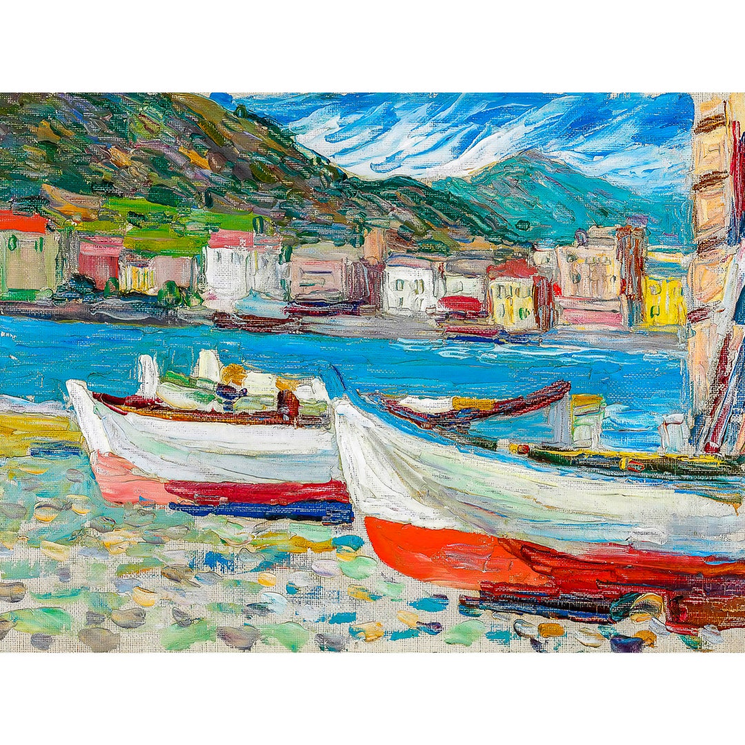 Wassily Kandinsky, Rapallo - Boats, 1905 | Art Print | Canvas Print ...