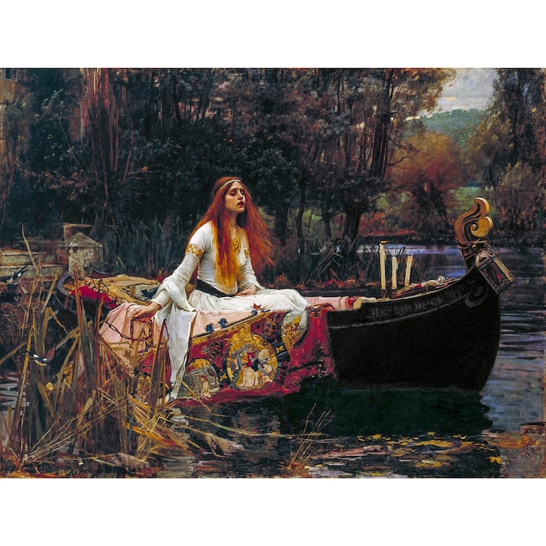 John William Waterhouse, the Lady of Shalott, 1888 | Art Print | Canvas ...