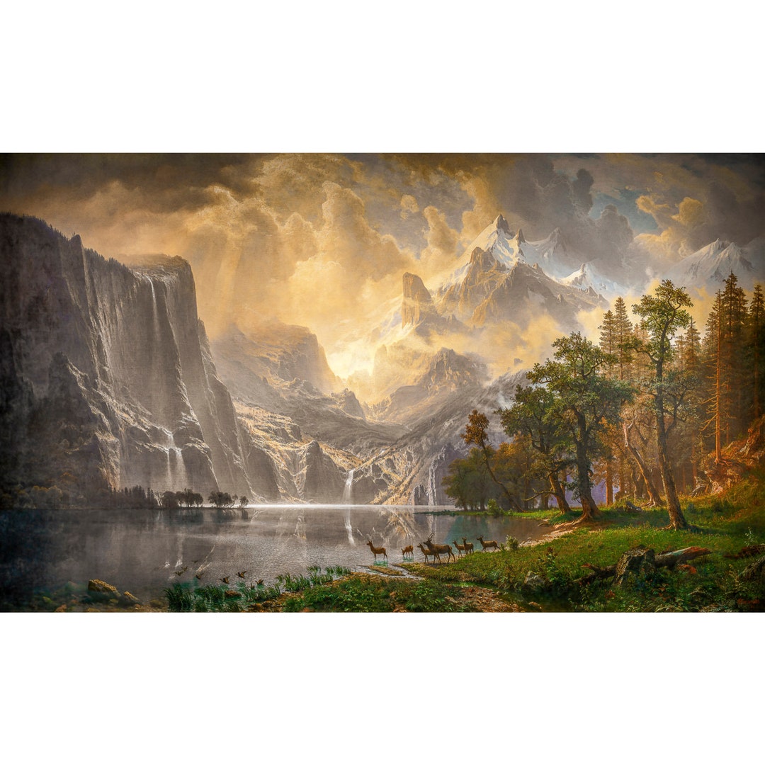 Albert Bierstadt, Among the Sierra Nevada, California, 1868 | Art Print ...