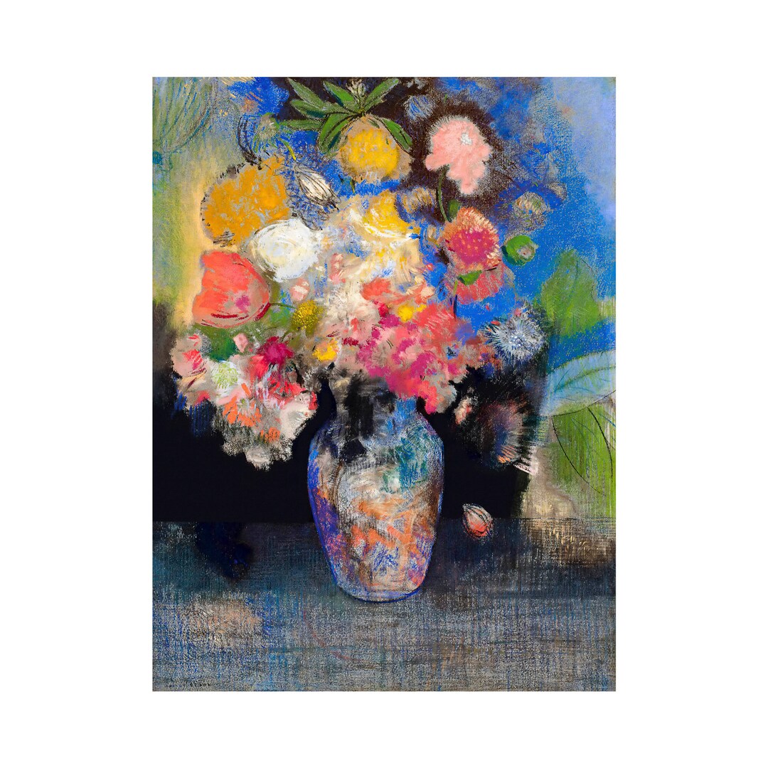 Odilon Redon, Flowers, Fleurs | Art Print | Canvas Print | Fine Art ...