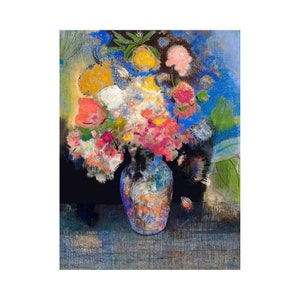 Odilon Redon, Flowers, Fleurs | Art Print | Canvas Print | Fine Art ...