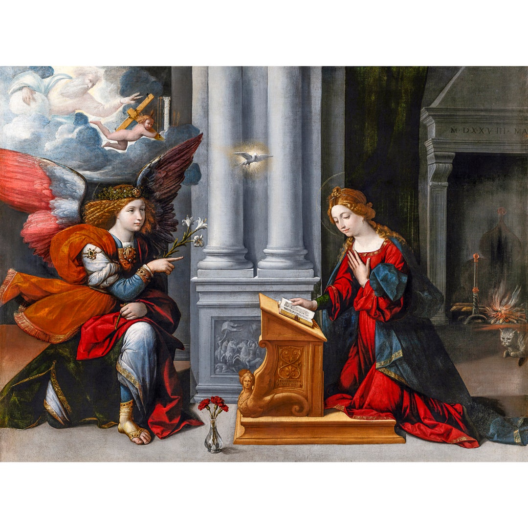Garofalo Annunciation, Benvenuto Tisi, Annunciation, 1528 | Art Print | Canvas Print | Fine Art ...