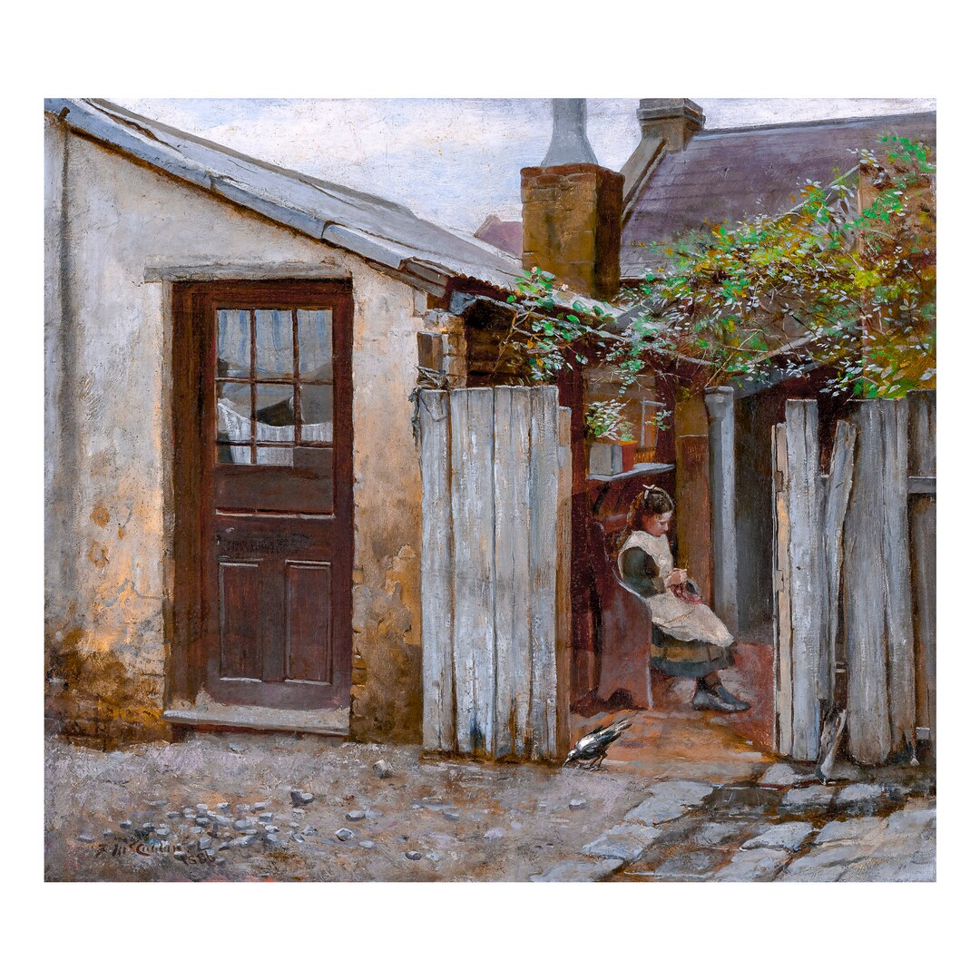 Frederick Mccubbin, Girl With Bird at the King Street Bakery, 1886 ...