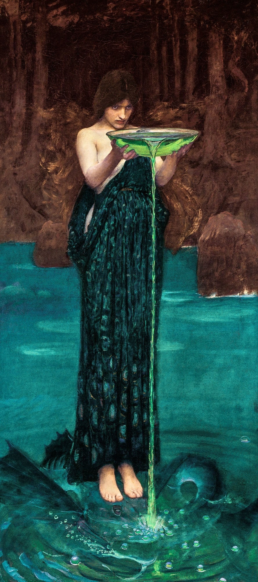 John William Waterhouse Circe Invidiosa 1892 Art Print - Etsy