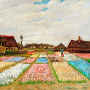 Van Gogh Bulb Fields Tulips 1883 Art Print Canvas Print - Etsy
