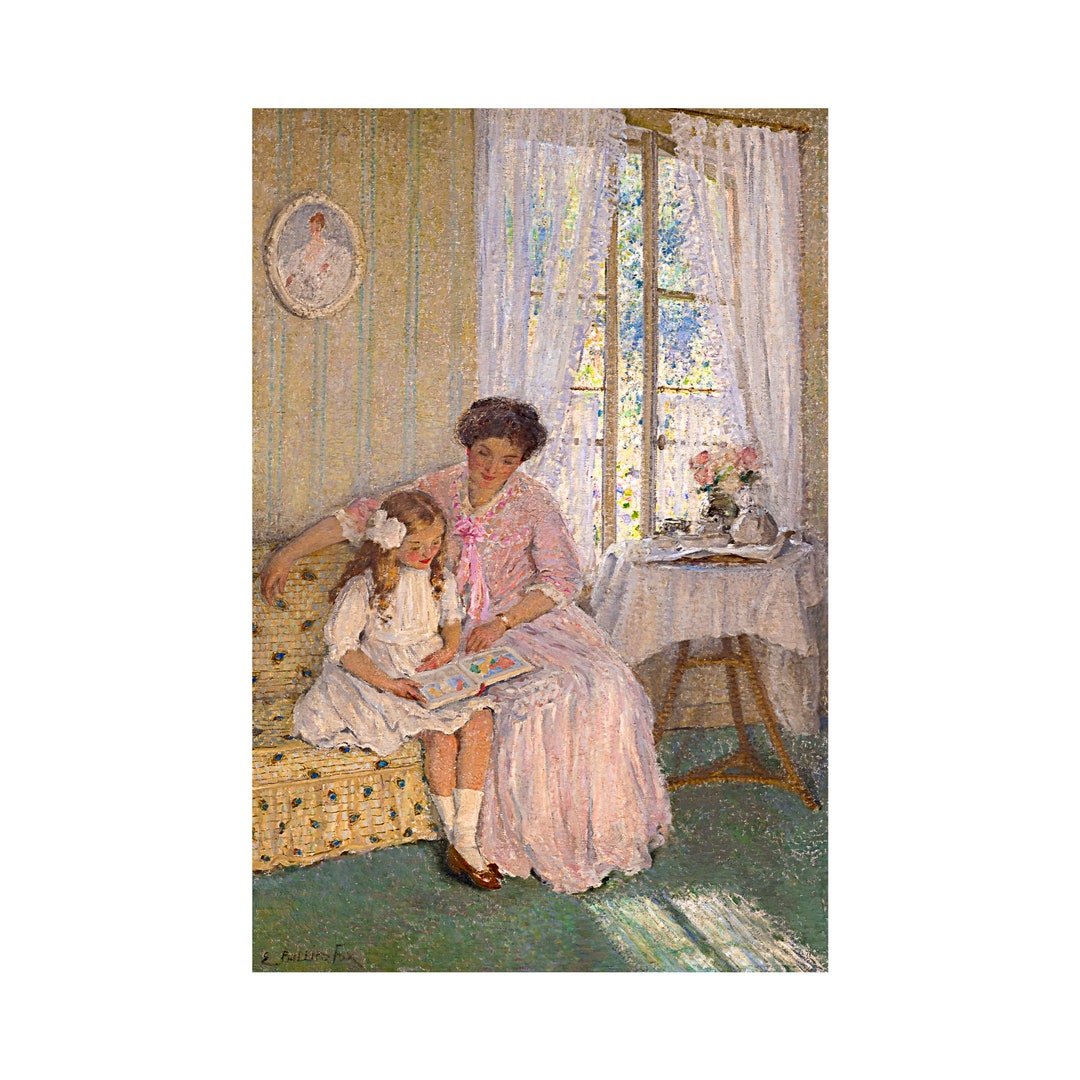 E. Phillips Fox, the Lesson, 1912 | Art Print | Canvas Print | Fine Art ...