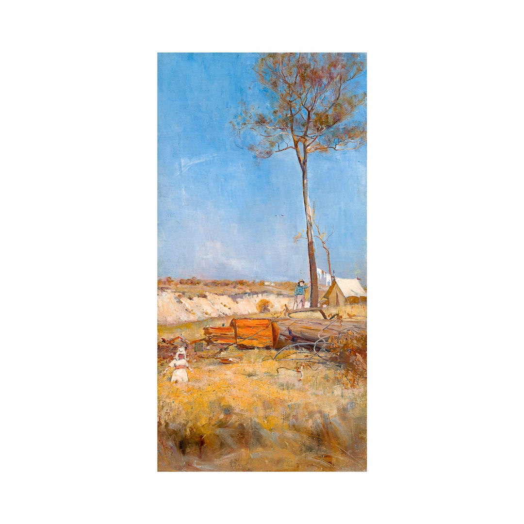 Charles Conder, Under a Southern Sun, Timber Splitter's Camp, 1890 ...