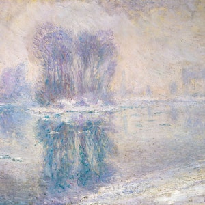 Claude Monet Ice Floes 1893 Art Print Canvas Print - Etsy