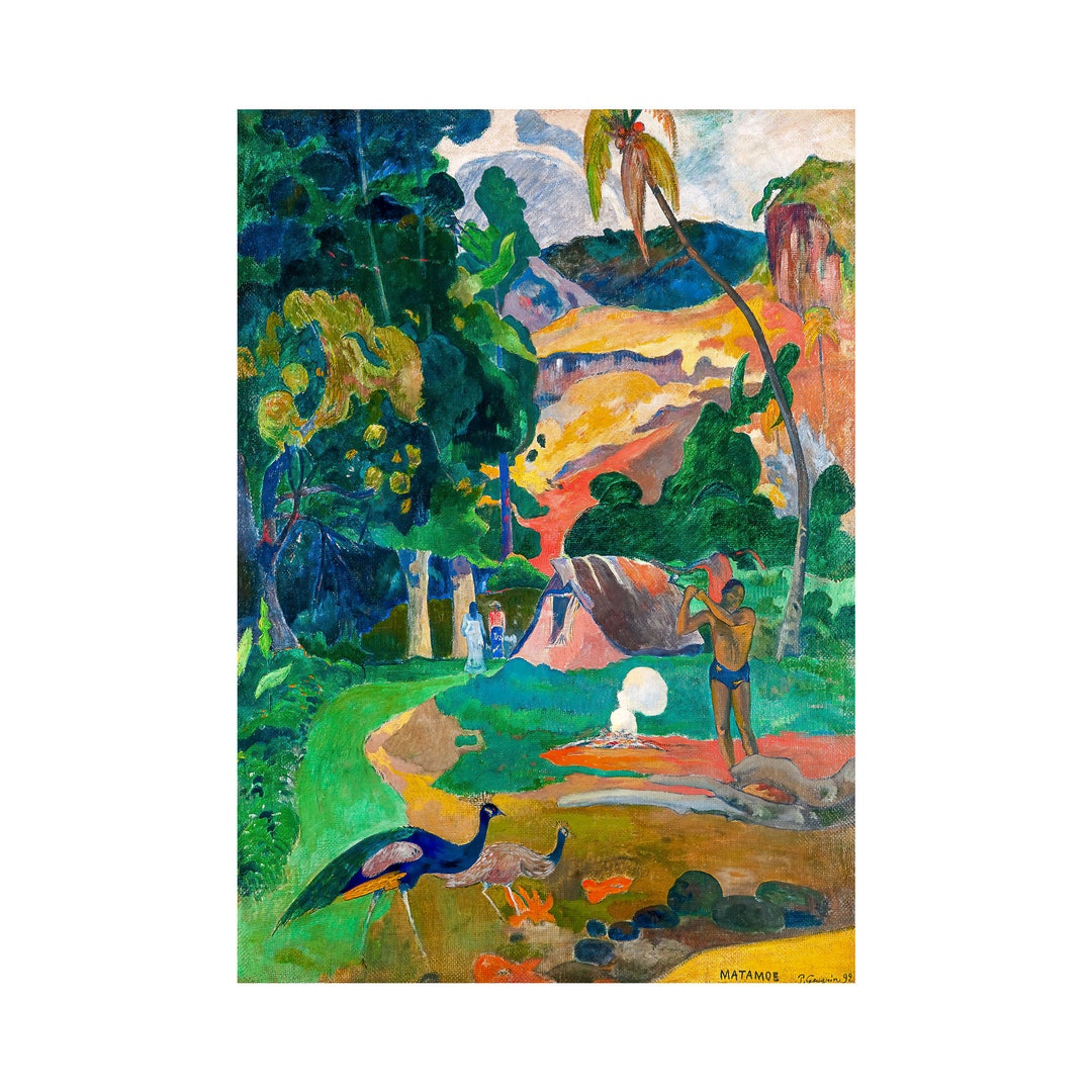 Paul Gauguin, Matamoe (death), Landscape With Peacocks, 1892 | Art ...