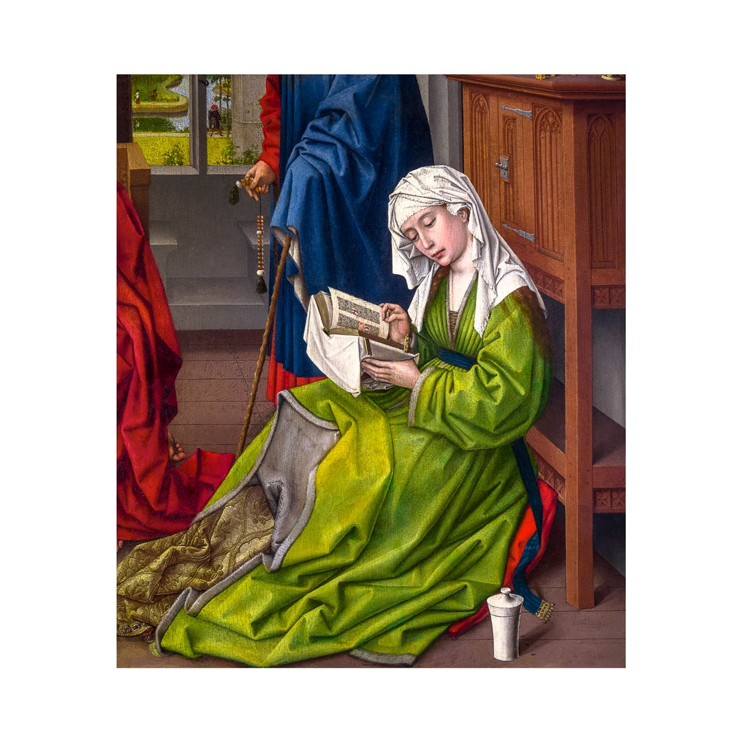 Rogier Van Der Weyden, the Magdalen Reading, 1438 | Art Print | Canvas ...