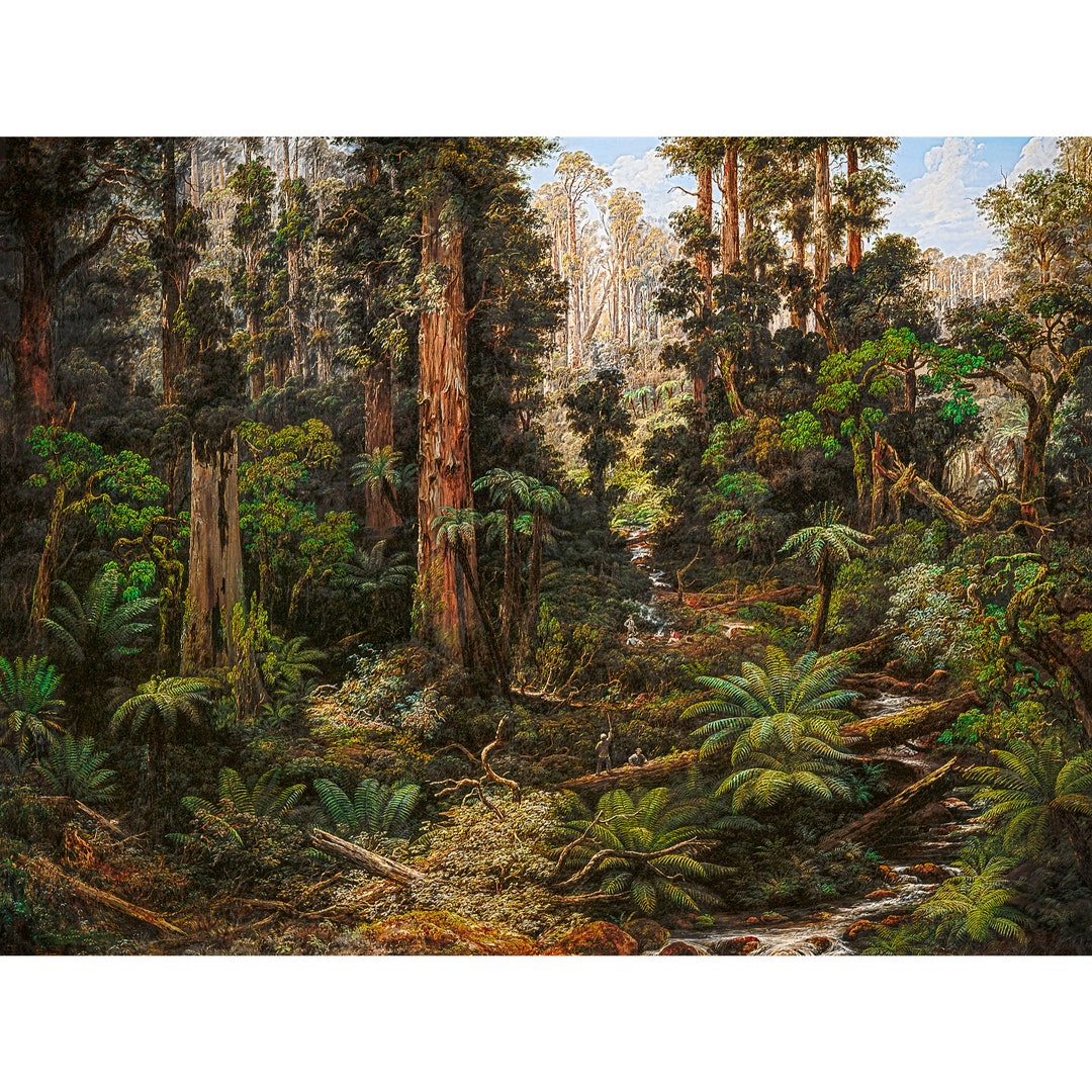 Isaac Whitehead, in the Sassafras Valley, Victoria, 1875 | Art Print ...
