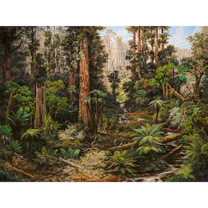 Isaac Whitehead, in the Sassafras Valley, Victoria, 1875 | Art Print ...