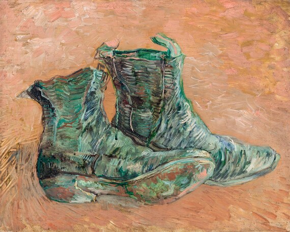 Van Gogh Shoes 1887 Art Print Canvas Print Fine Art | Etsy