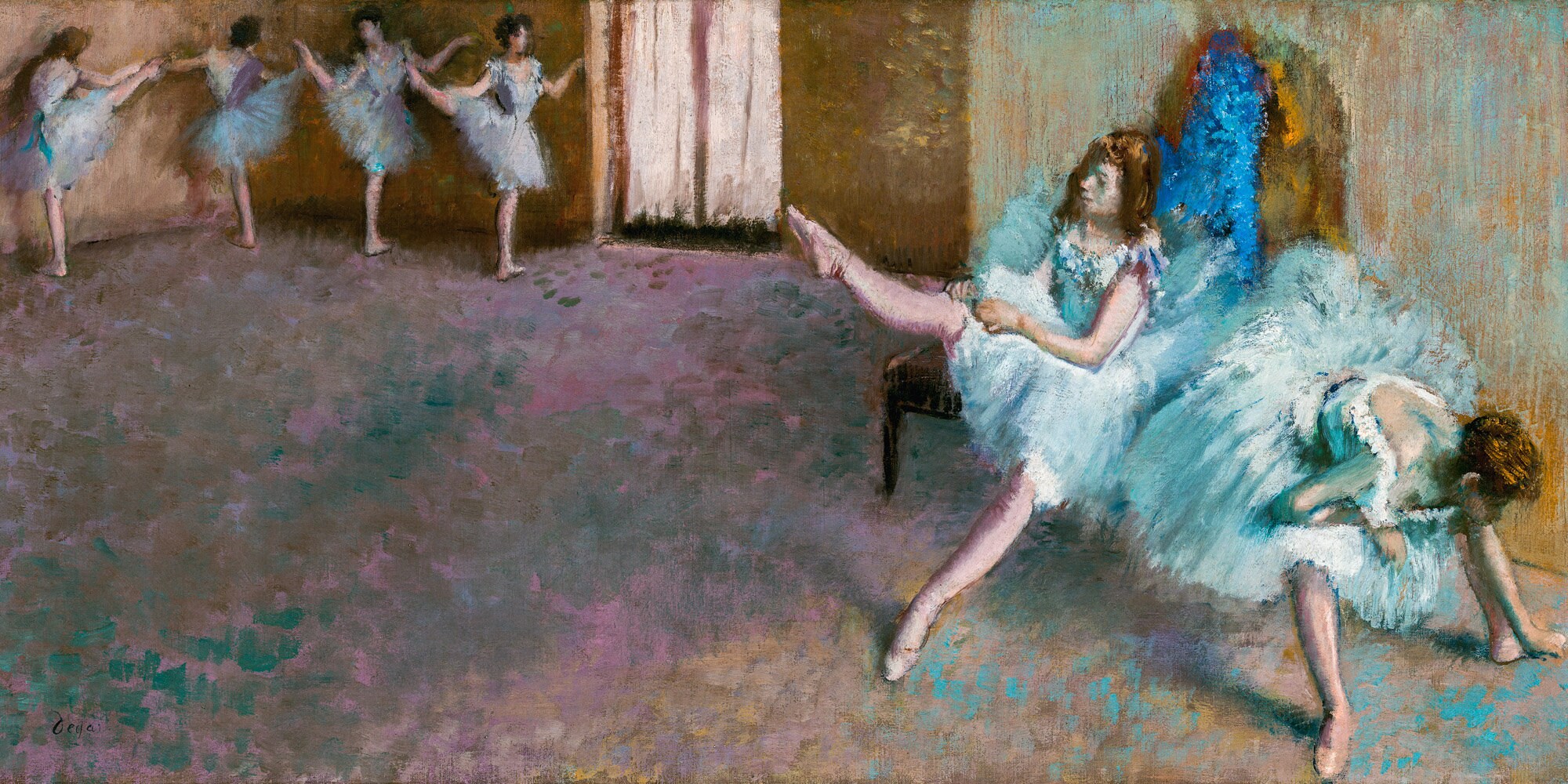 Edgar Degas Before the Ballet 1892 Art Print Canvas | Etsy