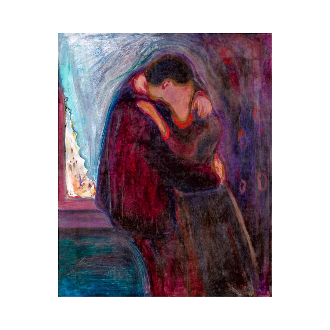 Edvard Munch, the Kiss, 1897 | Art Print | Canvas Print | Fine Art ...