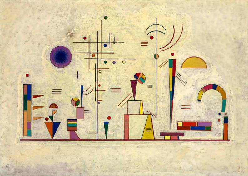 Wassily Kandinsky Ernst Spass 1930 Art Print Canvas | Etsy